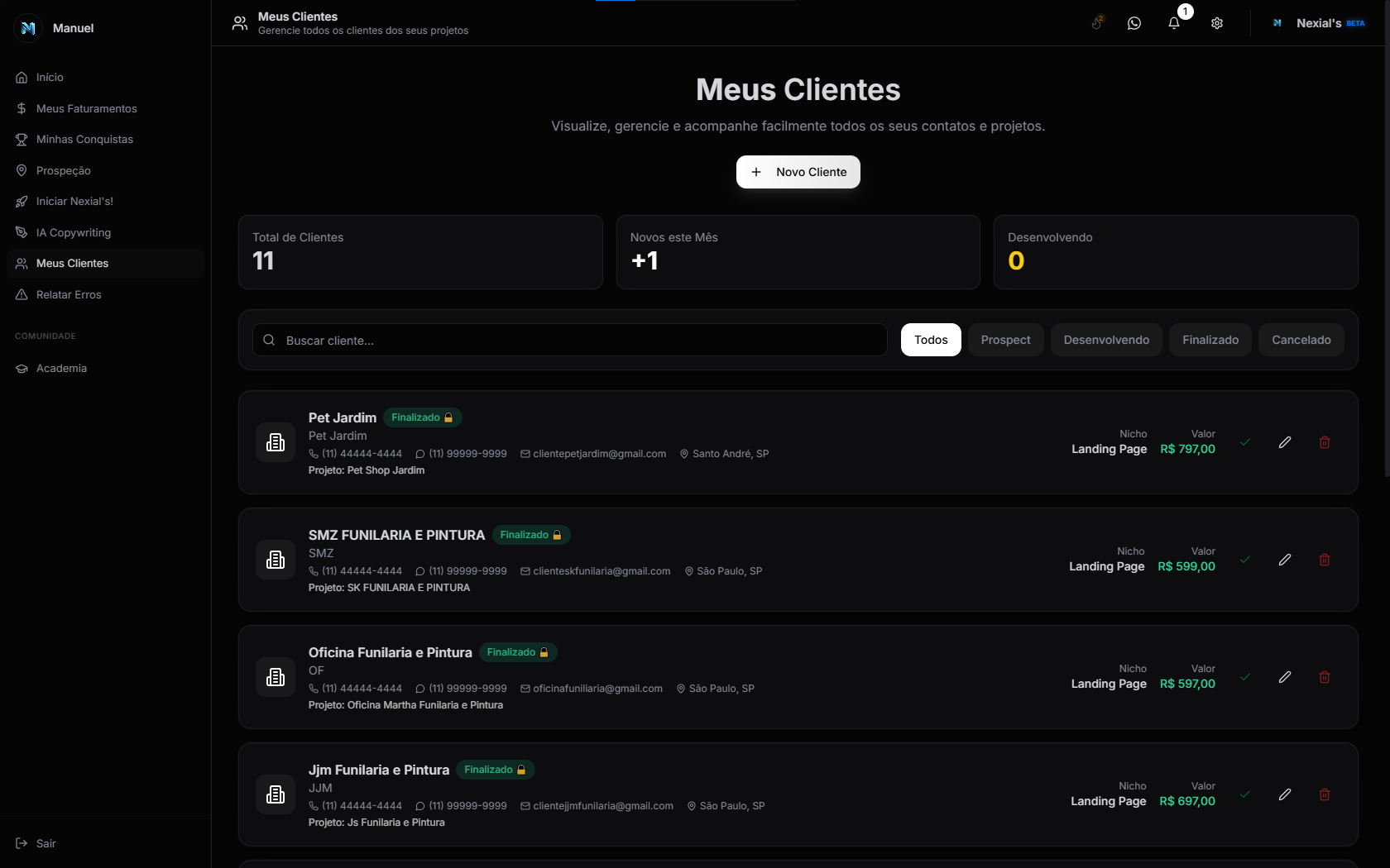 Nexial's – Plataforma de Inteligência Artificial para Negócios
